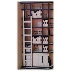 Mirrored Library MDF Book Nook Kit